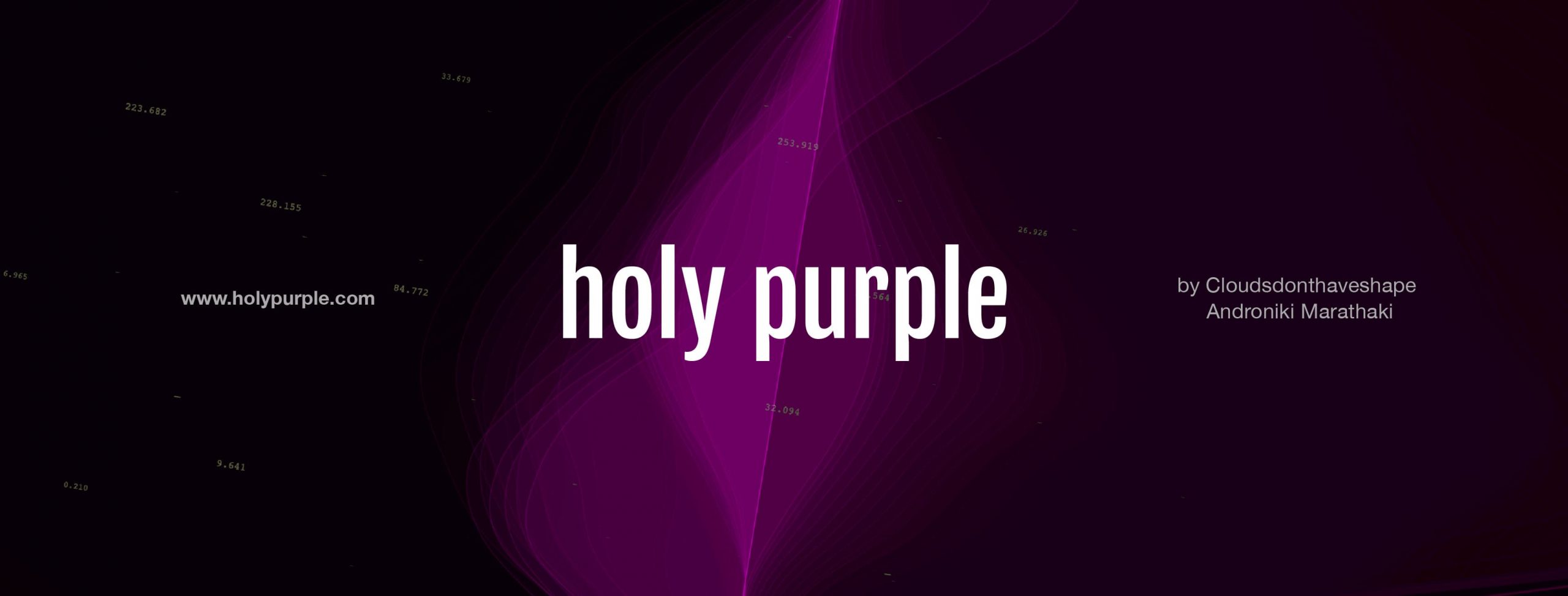 ''holy purple'': Το νέο καλλιτεχνικό εγχείρημα της Ανδρονίκης Μαραθάκη ...